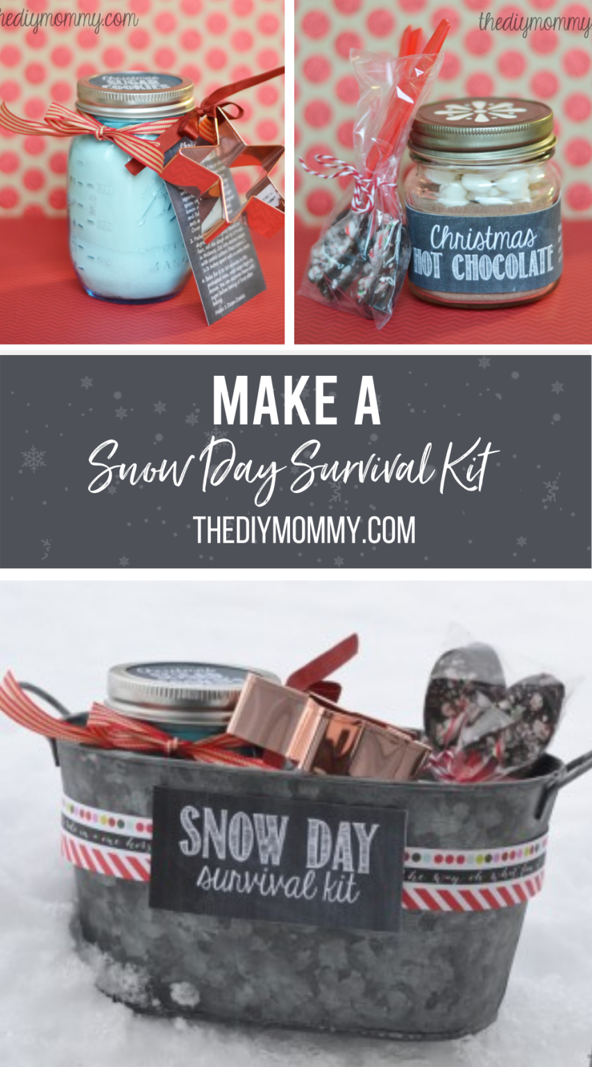 Make a Snow Day Survival Kit Christmas Gift - Cozy DIY Home