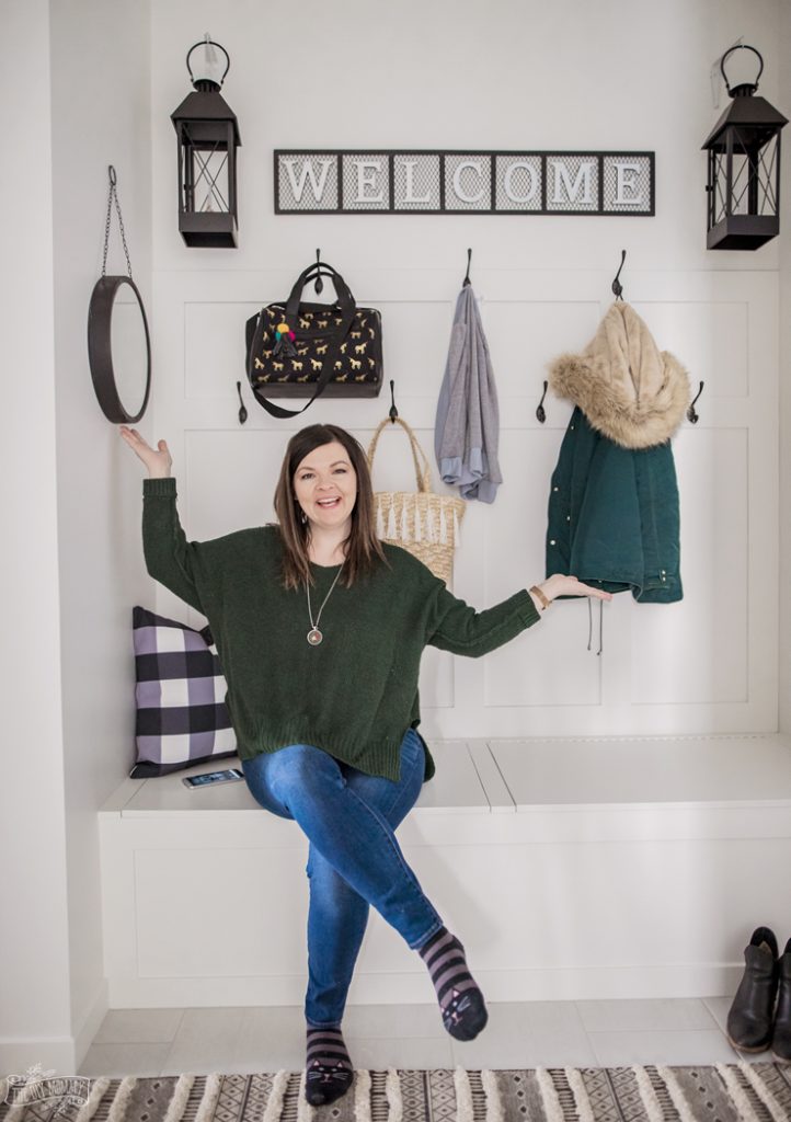 How To Build A Board & Batten Hook Wall Entry - Cozy DIY Home