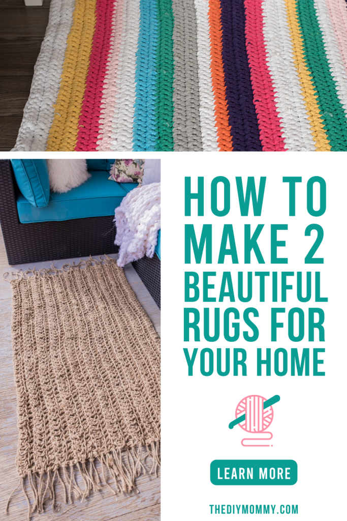 How to Make Two Beautiful Rugs For Your Home on a Budget - Cozy DIY Home
