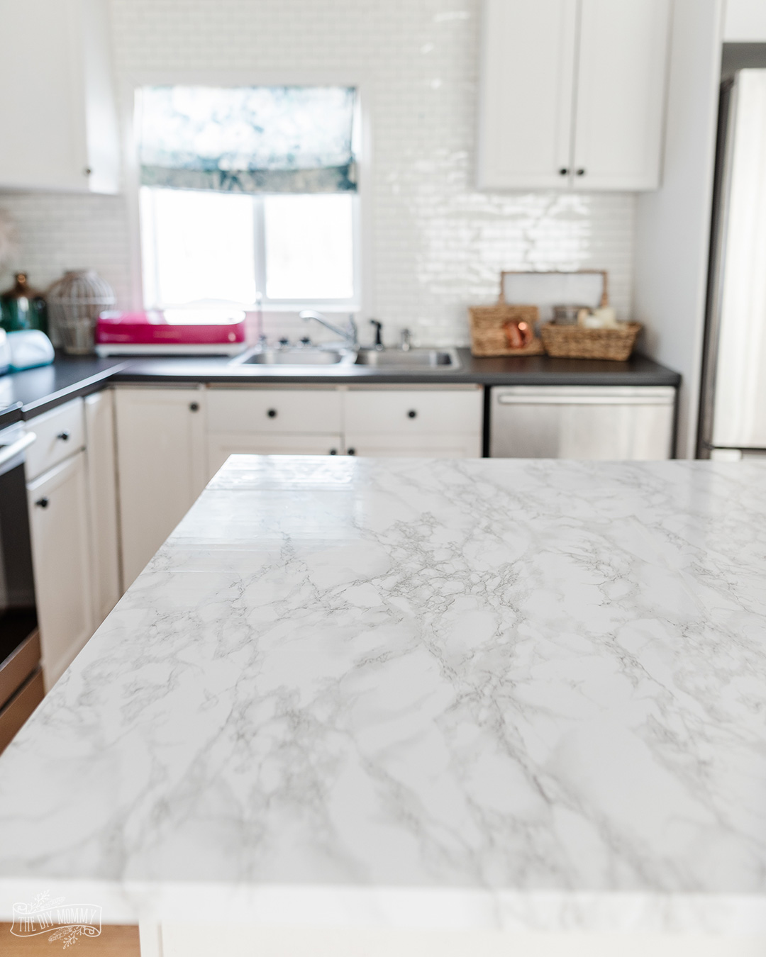 How to Install Contact Paper Countertop - Cozy DIY Home