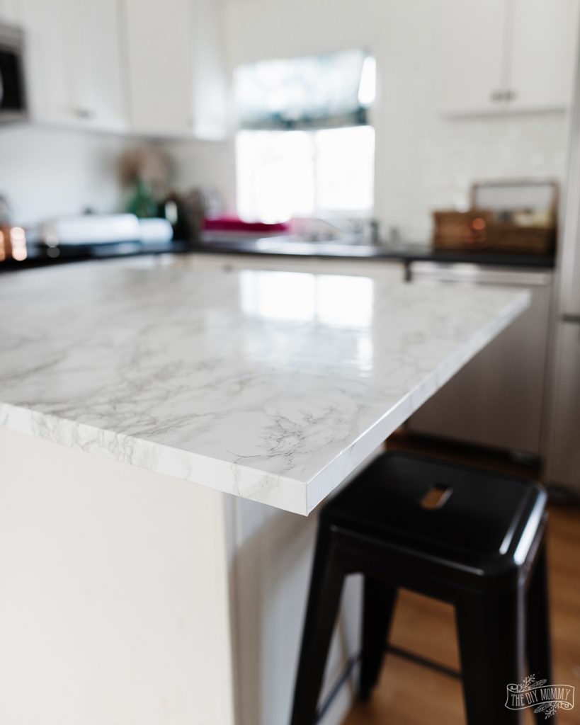 How to Install Contact Paper Countertop - Cozy DIY Home