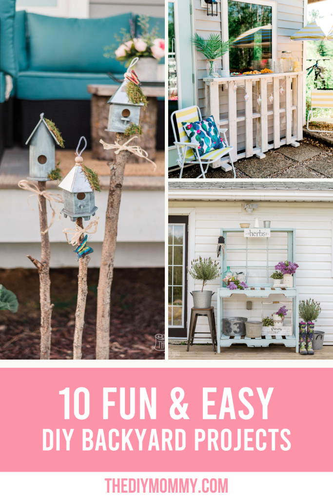 10 Fun & Easy DIY Backyard Projects - Cozy DIY Home
