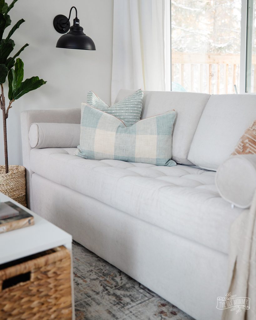 Before & After: Small Living Room Makeover in our Tiny Cabin - Cozy DIY ...