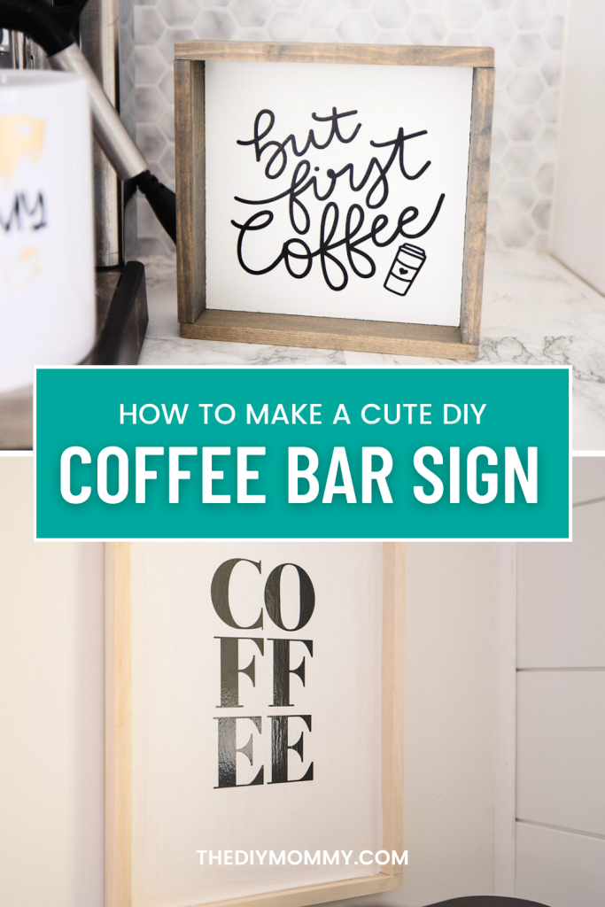 How to Make an Easy DIY Coffee Bar Sign with a Cricut - Cozy DIY Home