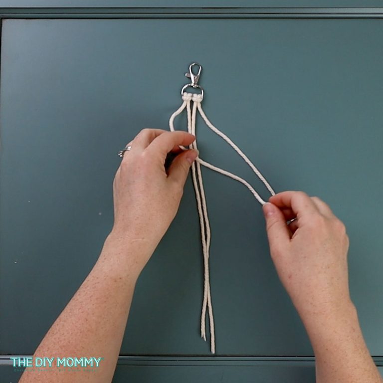 Beginner DIY Macrame Keychain Tutorial (2 Easy Patterns) - Cozy DIY Home