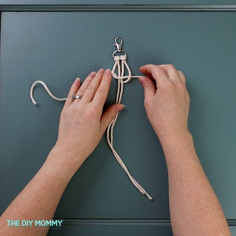 Beginner DIY Macrame Keychain Tutorial (2 Easy Patterns) - Cozy DIY Home