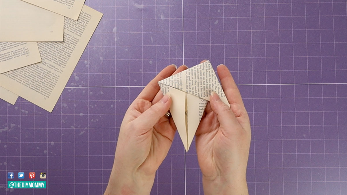 How to Make a Paper Star Ornament from Book Pages - Cozy DIY Home
