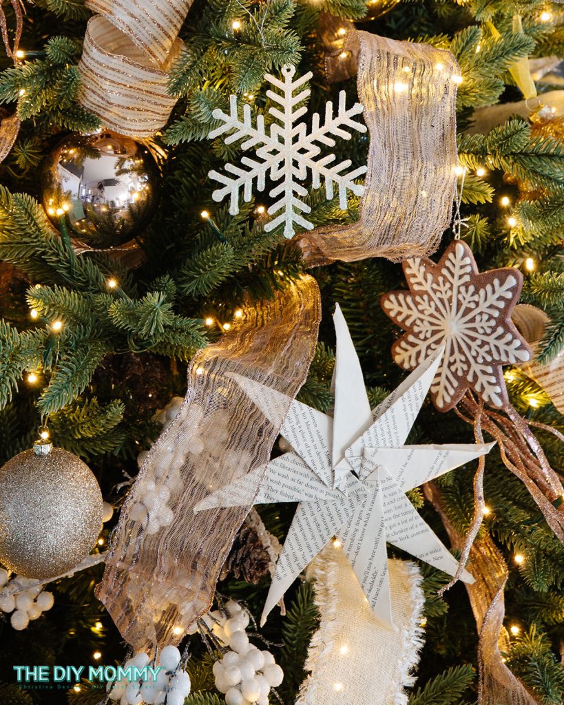 How to Make a Paper Star Ornament from Book Pages - Cozy DIY Home