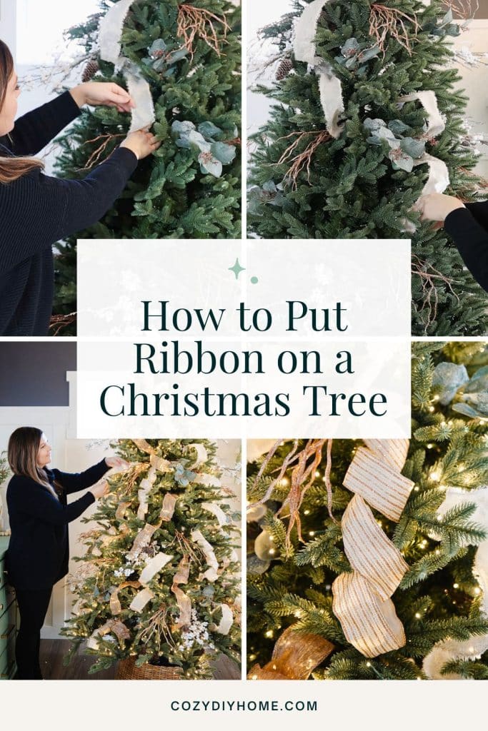 How To Put Ribbon On A Christmas Tree 4 Techniques For A Cozy Designer