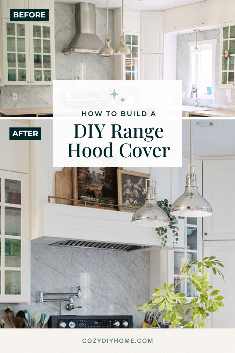 How to Build a Beautiful Custom DIY Kitchen Hood Cover - Cozy DIY Home