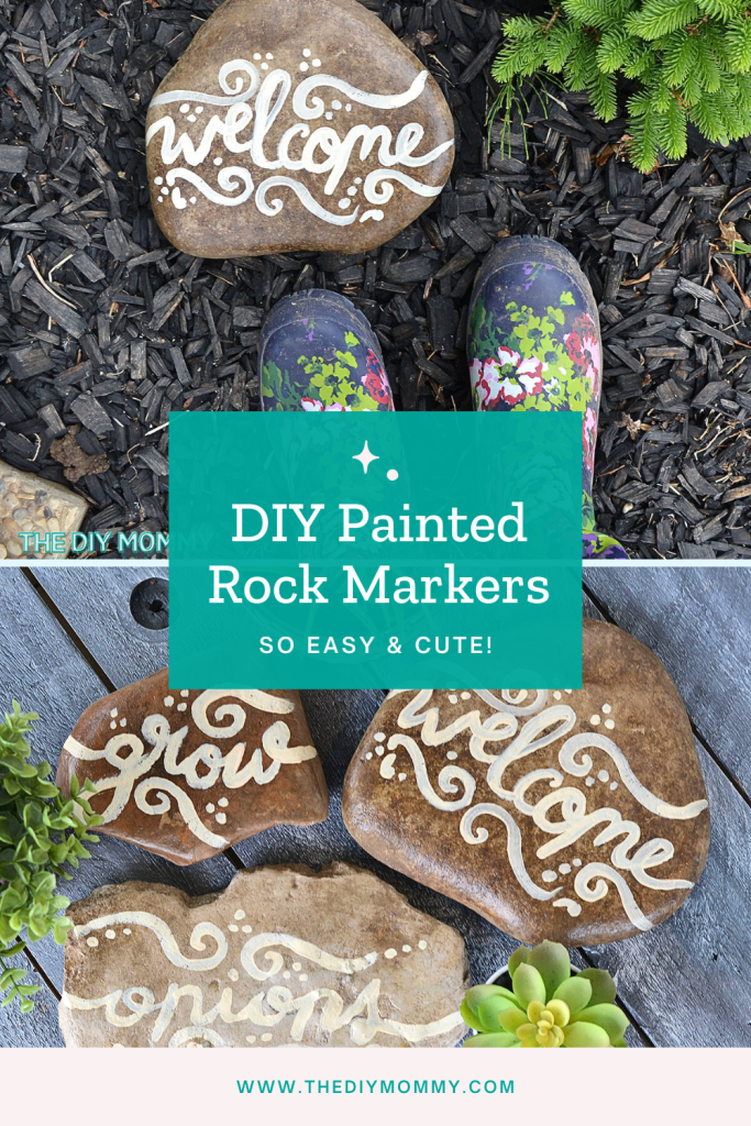 Make DIY Painted Rocks for Garden Markers or Step Stones - Cozy DIY Home