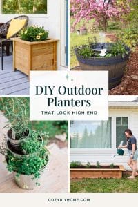 DIY Outdoor Planters That Look High End - Cozy DIY Home
